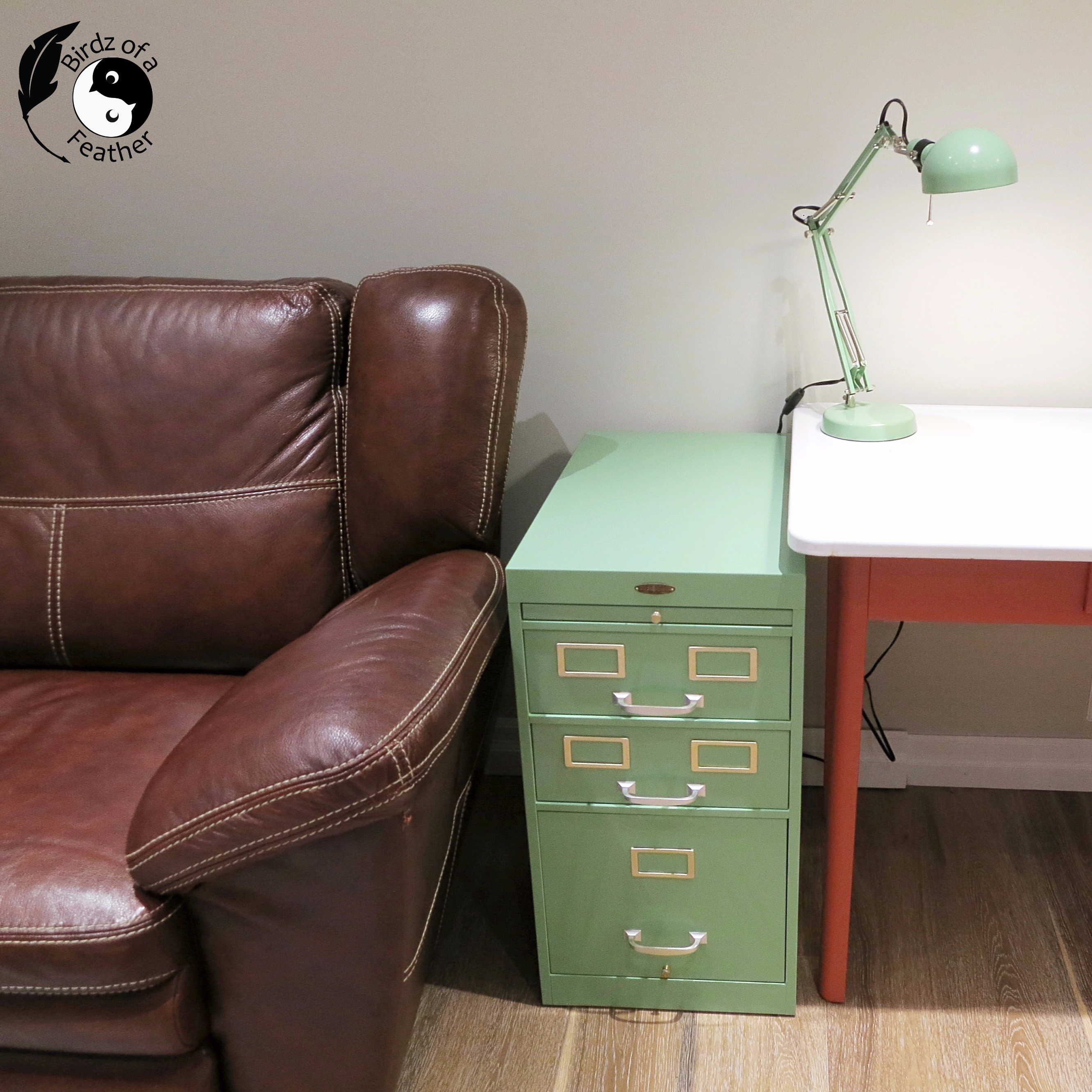 Retro Filing Cabinet Makeover - Birdz of a Feather