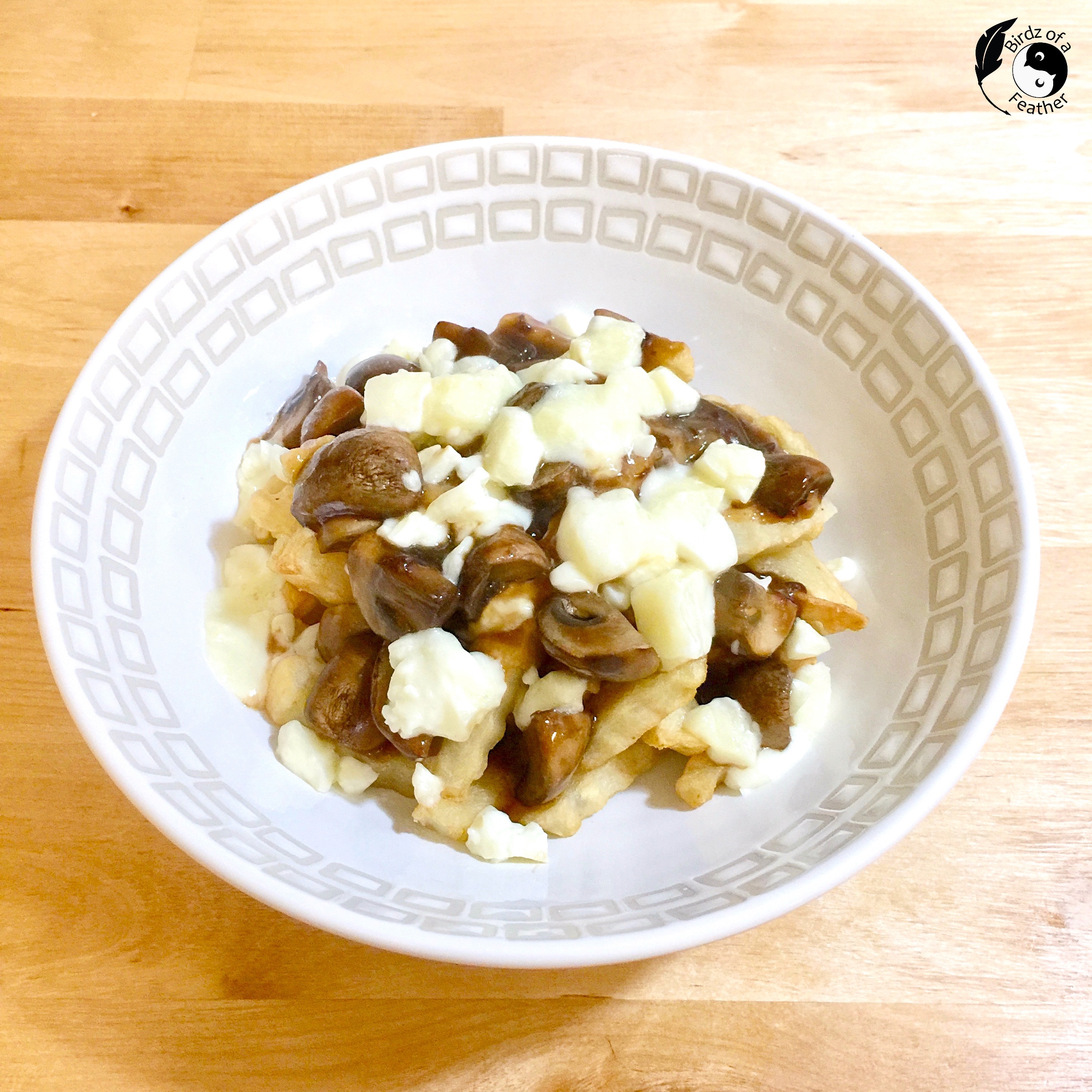 Easy Poutine Recipe - How to Cook Mushrooms - Birdz of a Feather