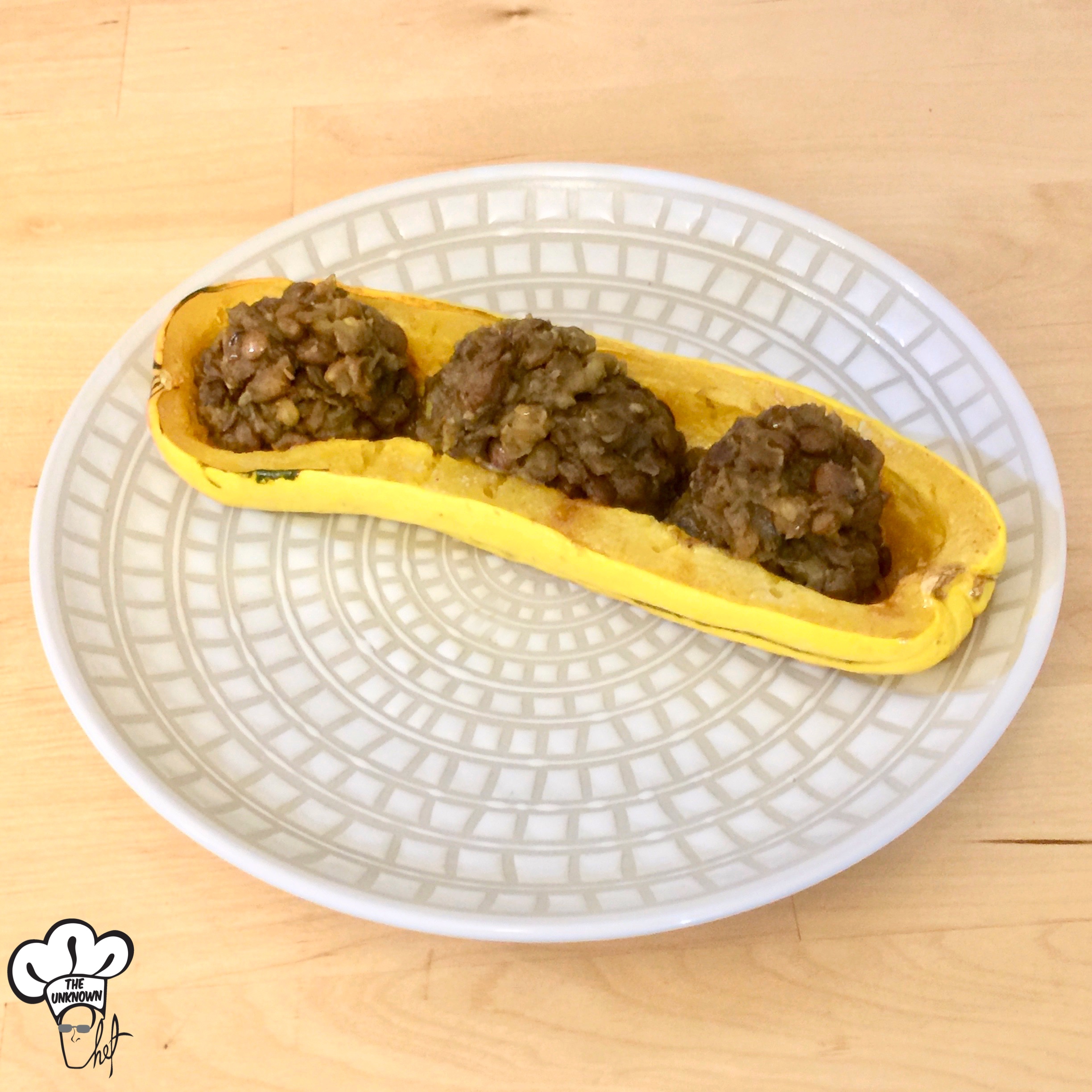 Lentil Squash Boats - with Delicata Squash - Birdz of a Feather
