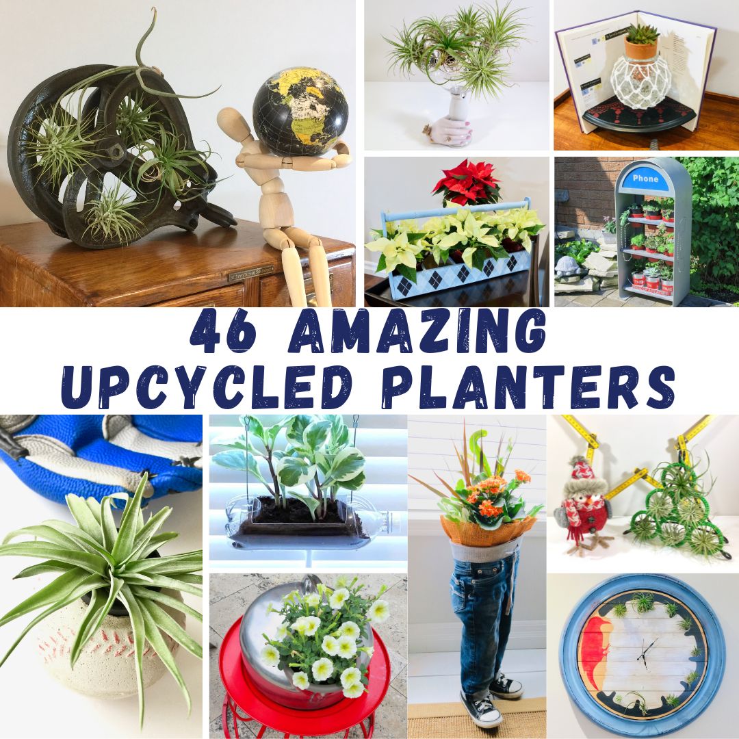 46 Insanely Amazing Upcycled Planters You'll Want to Make - Birdz of a ...