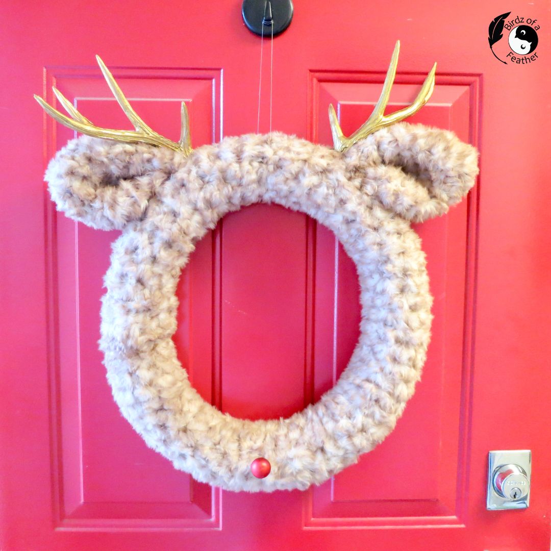 Reindeer Wreath DIY - Birdz of a Feather